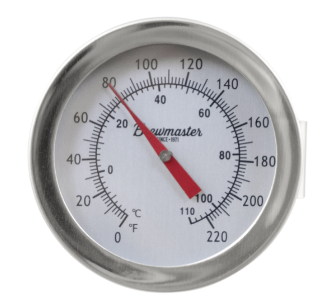 Mashing & Boiling Dial Thermometer with Clip – How To Distill